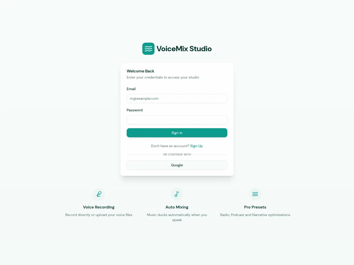 VoiceMix Studio