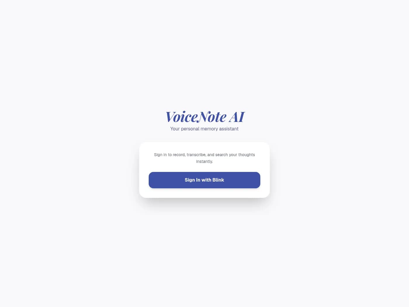 VoiceNote AI Assistant