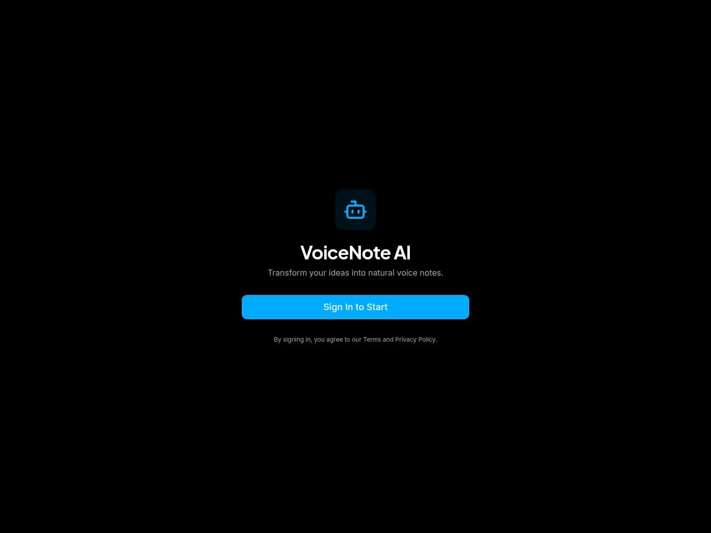 VoiceNote AI SaaS
