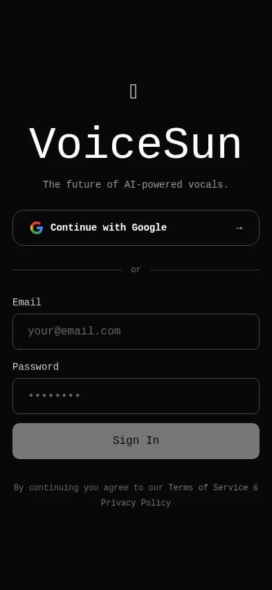 VoiceSun Music Clone