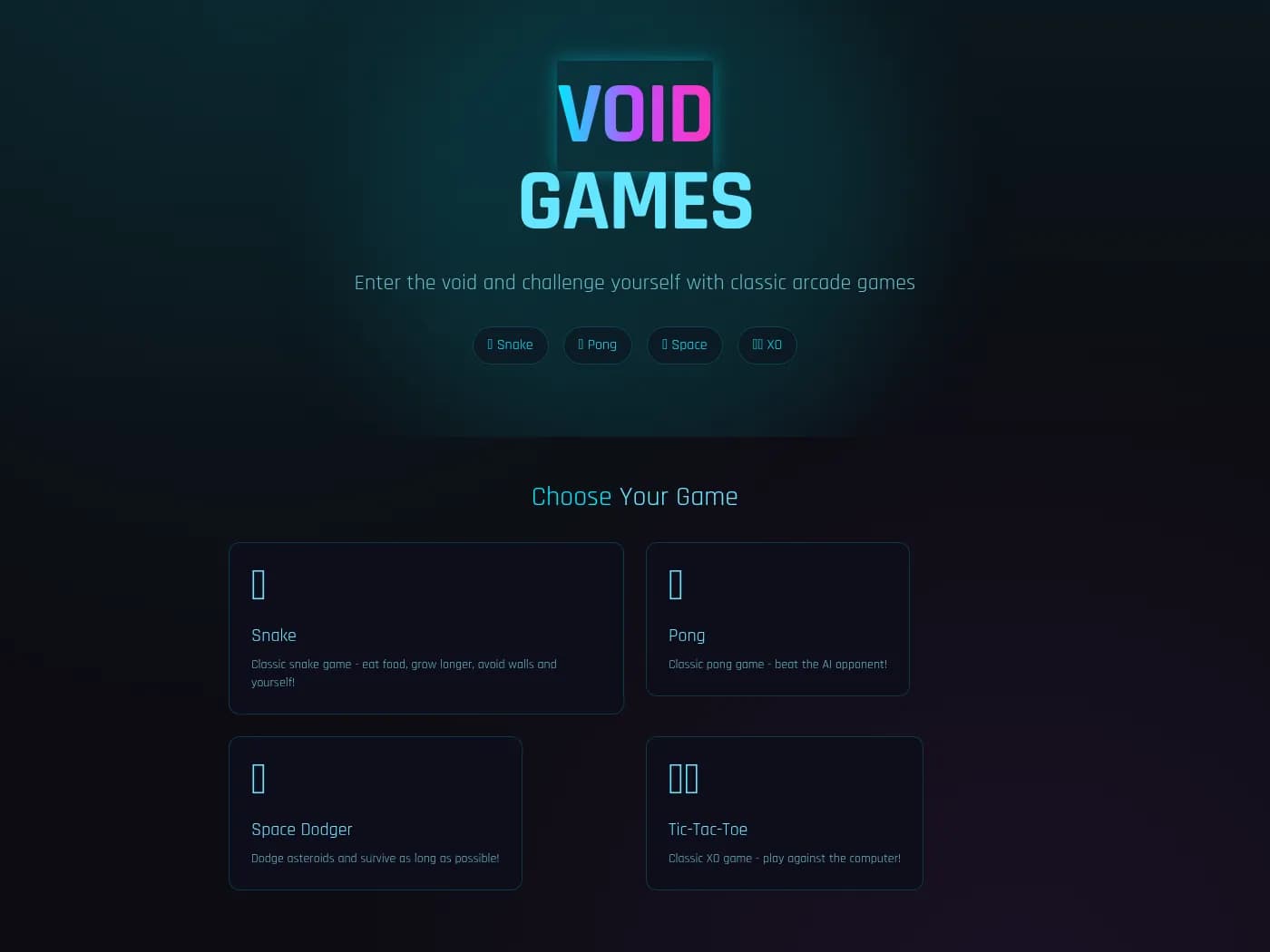 Void Games Clone