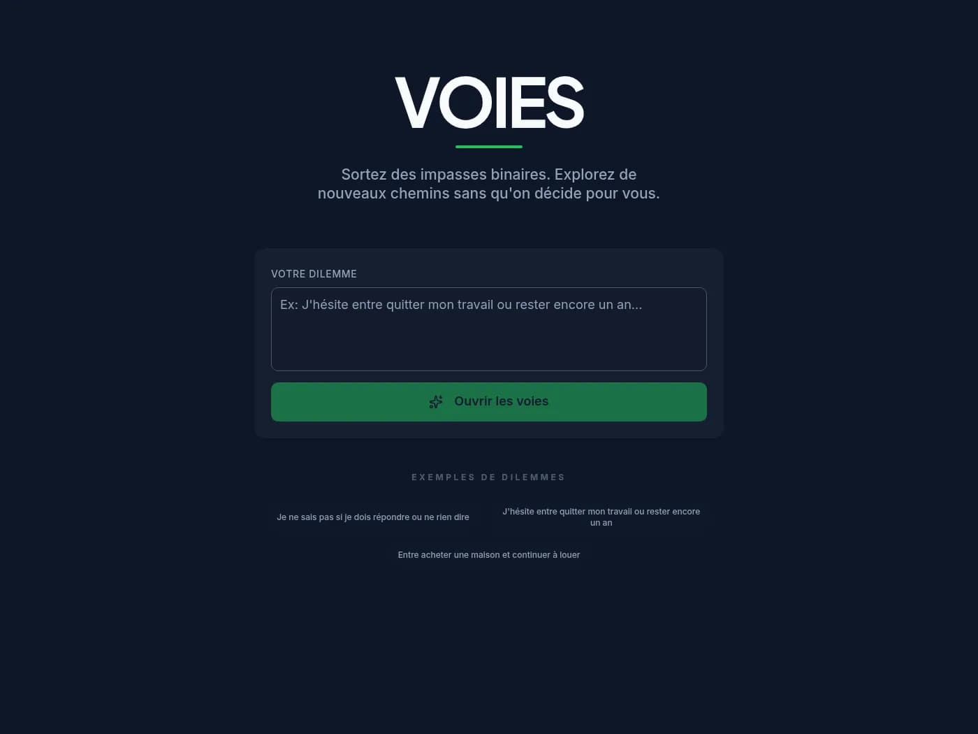 Voies Decision Unlocker