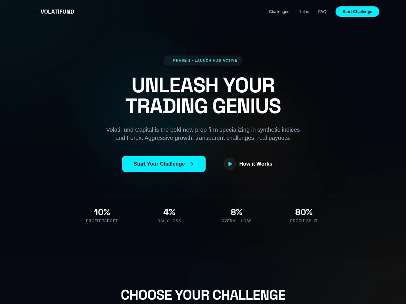 VolatiFund Launch Hub