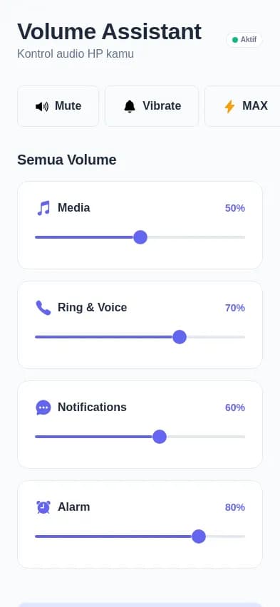 Volume Assistant App