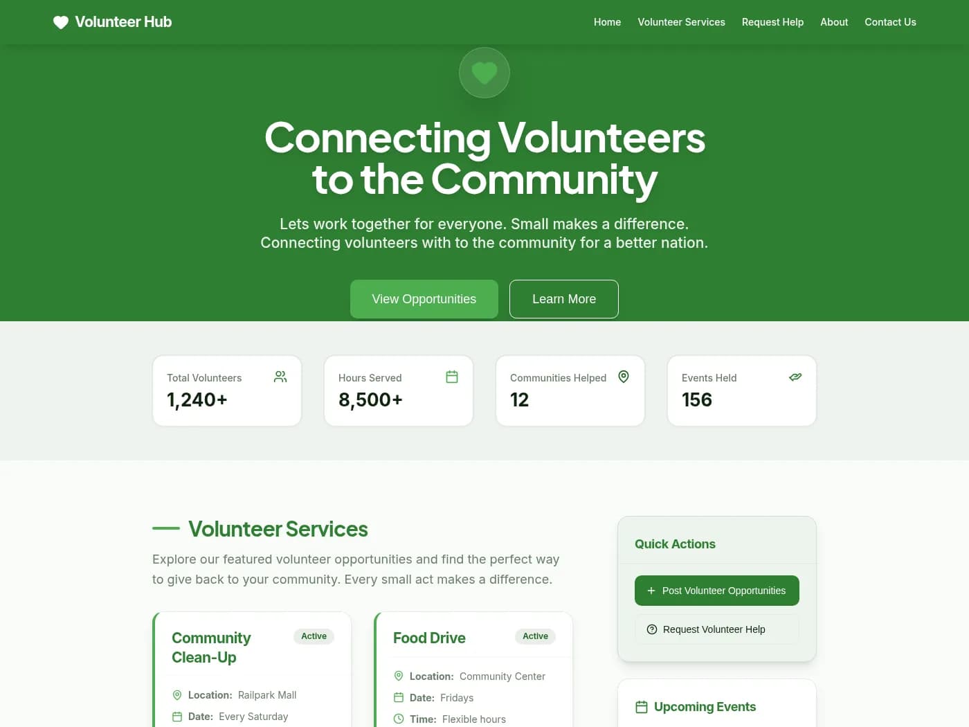 Volunteer Hub Revamp