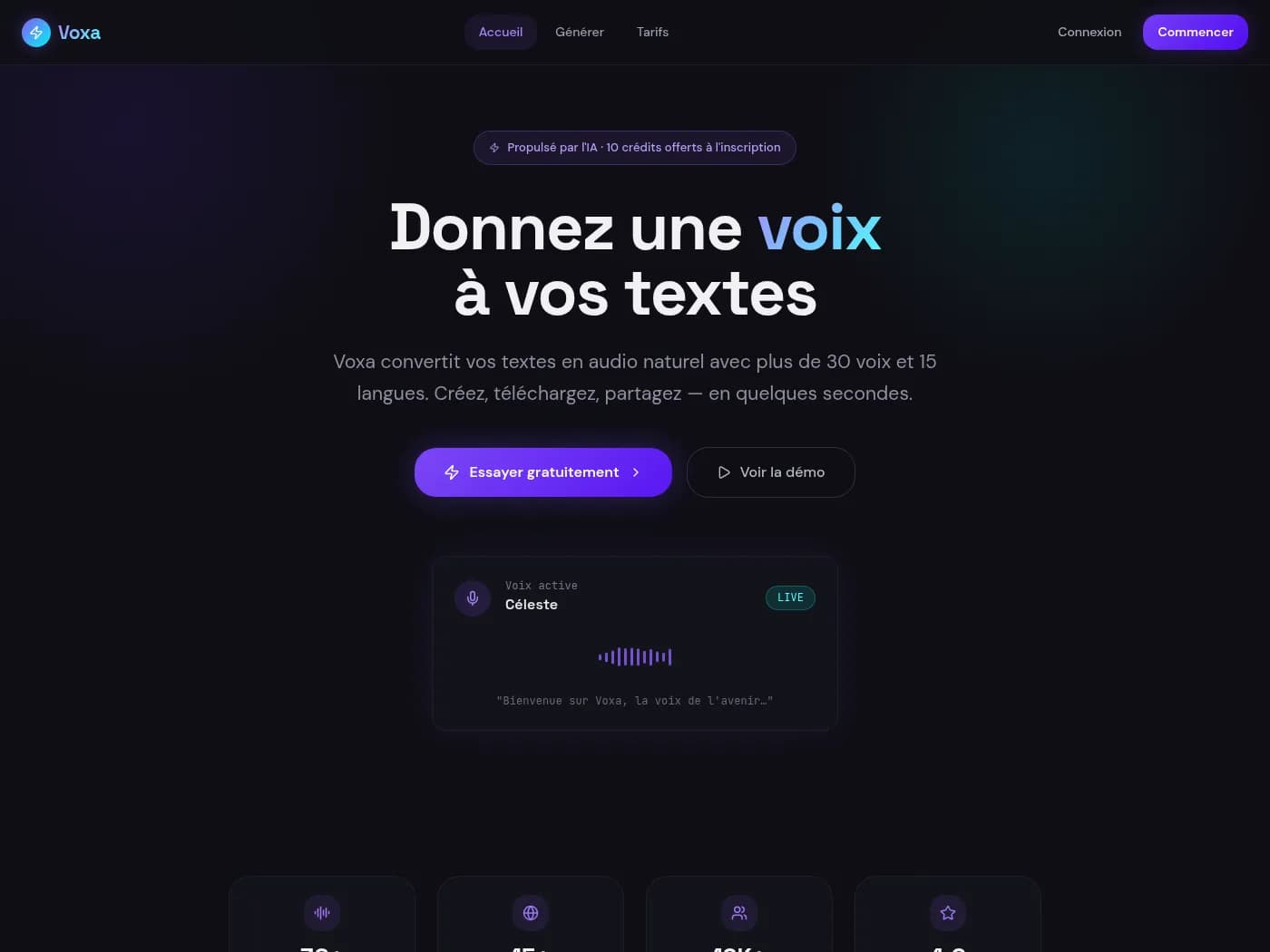 Voxa TTS Platform