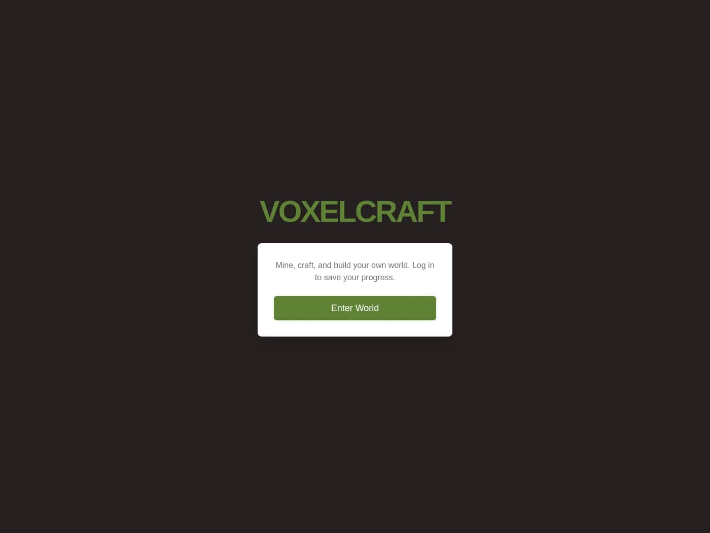 VoxelCraft Simulator