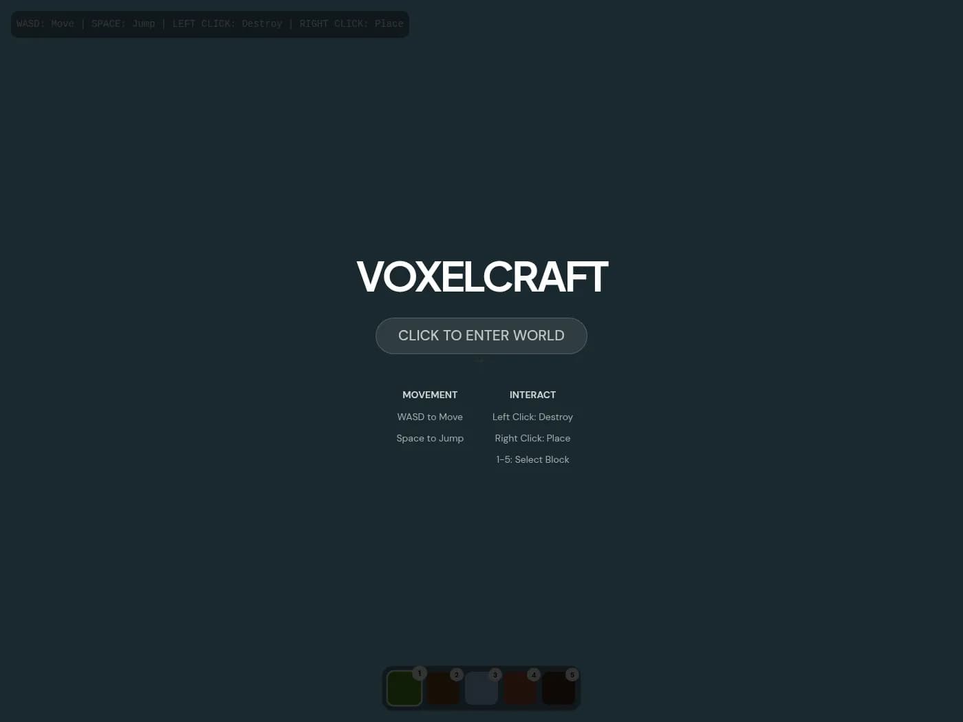 VoxelCraft Web