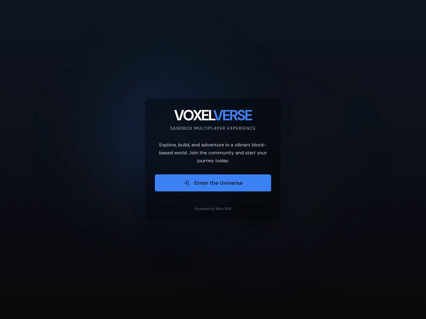 VoxelVerse Game