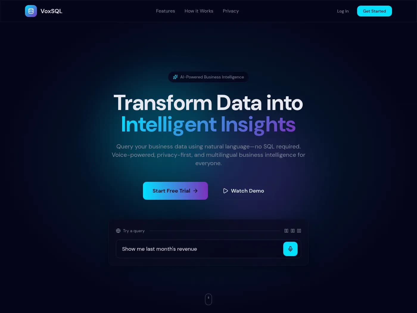 VoxSQL Insight AI