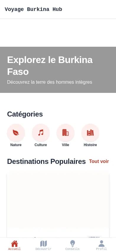 Voyage Burkina Hub