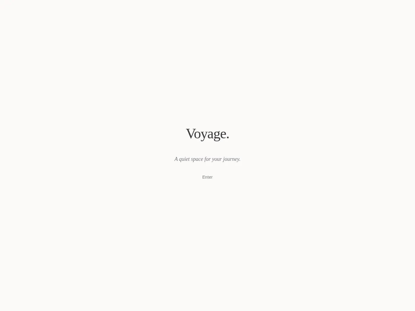 Voyage Quiet Space