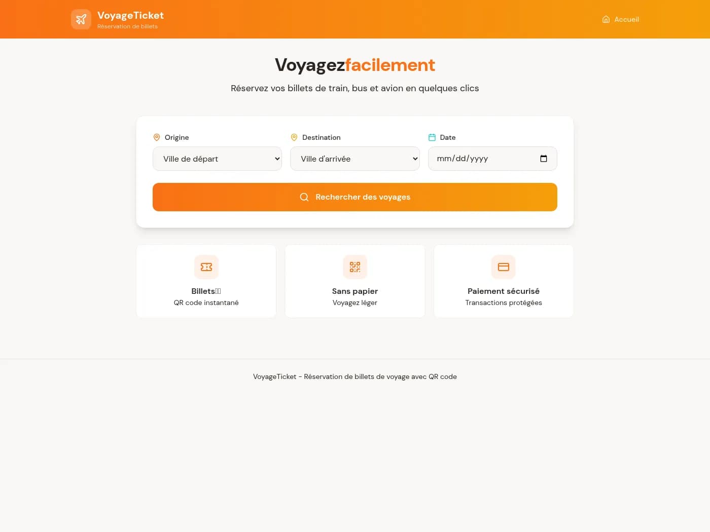 Voyage Ticket App