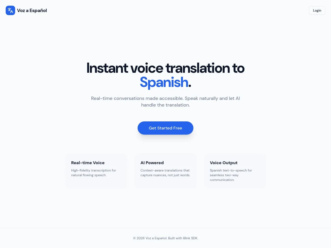 Voz a Español