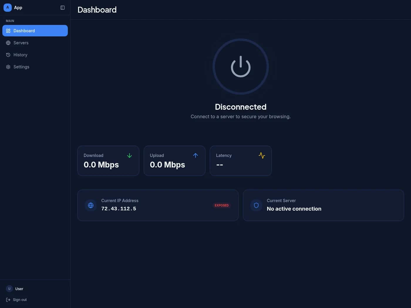 VPN Dashboard