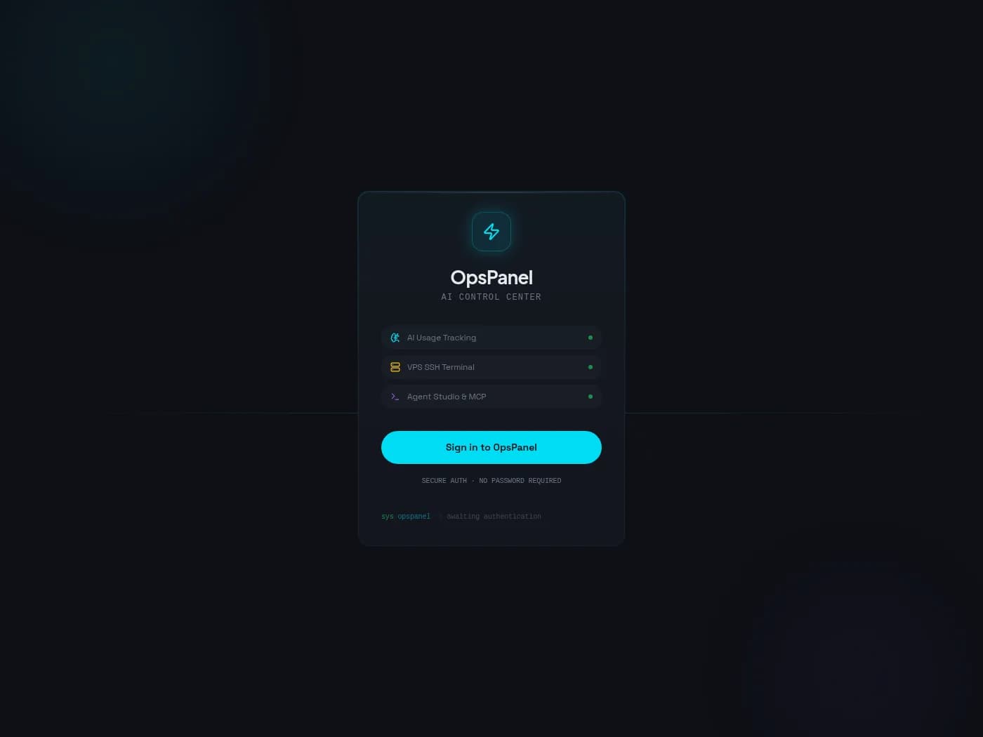 VPS AI Control Panel