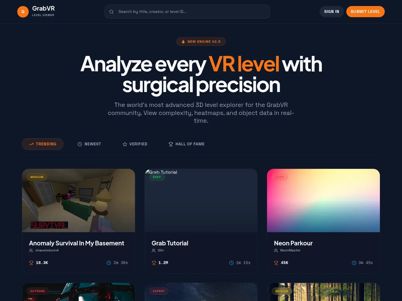 GrabVR Level Viewer