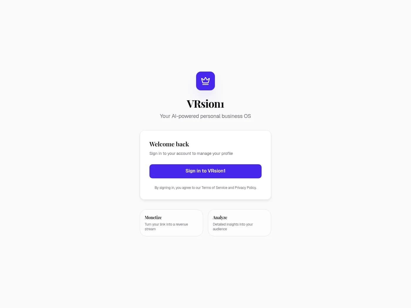 VRsion1 Business OS