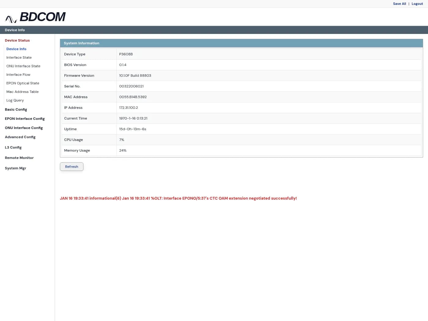 VSOL OLT CLI Simulator