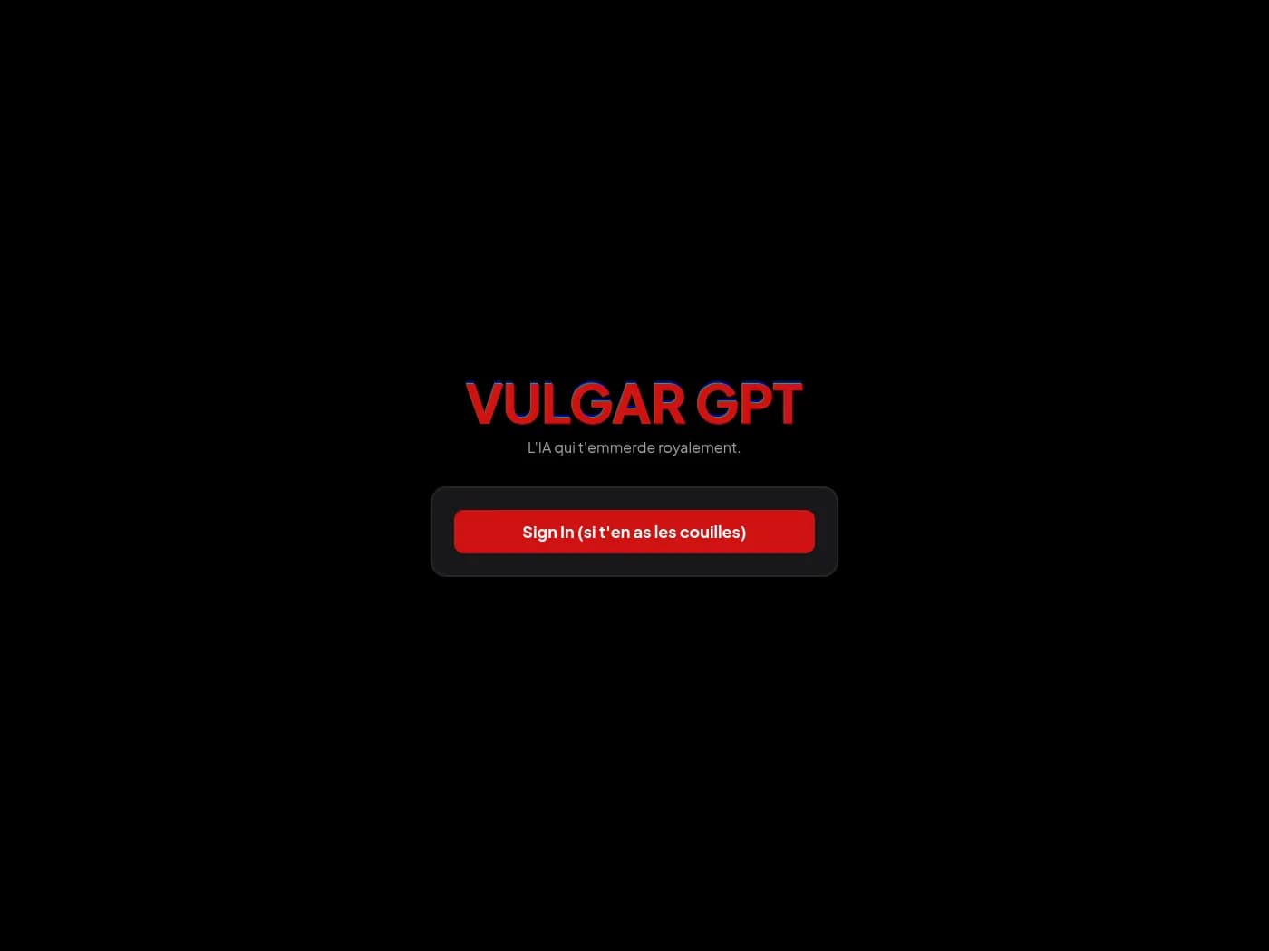 VulgarGPT Chat Clone