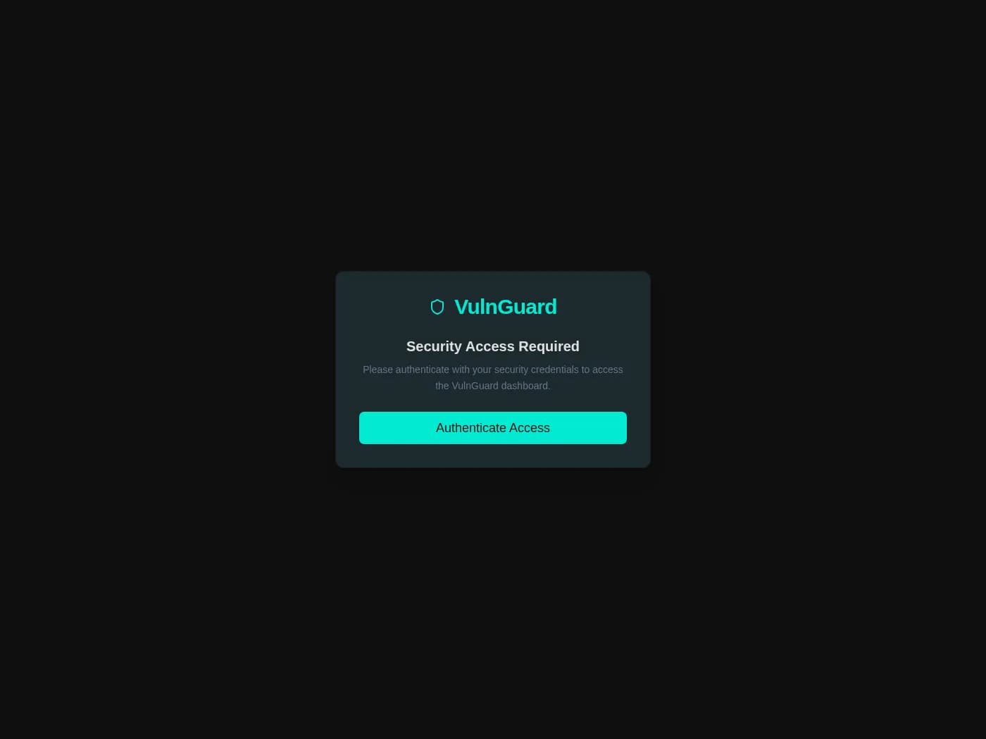 VulnGuard Dashboard