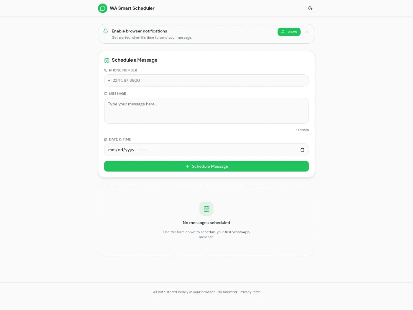 WhatsApp Smart Scheduler