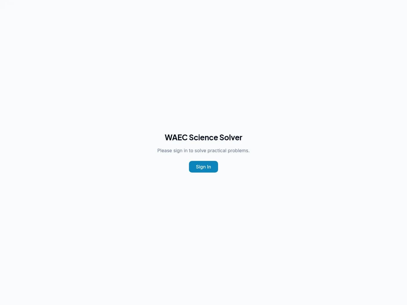 WAEC Science Solver