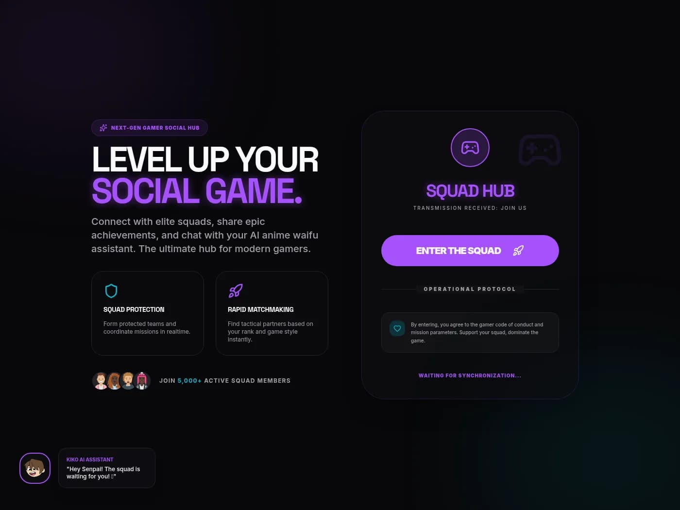 WaifuGamer Squad Hub