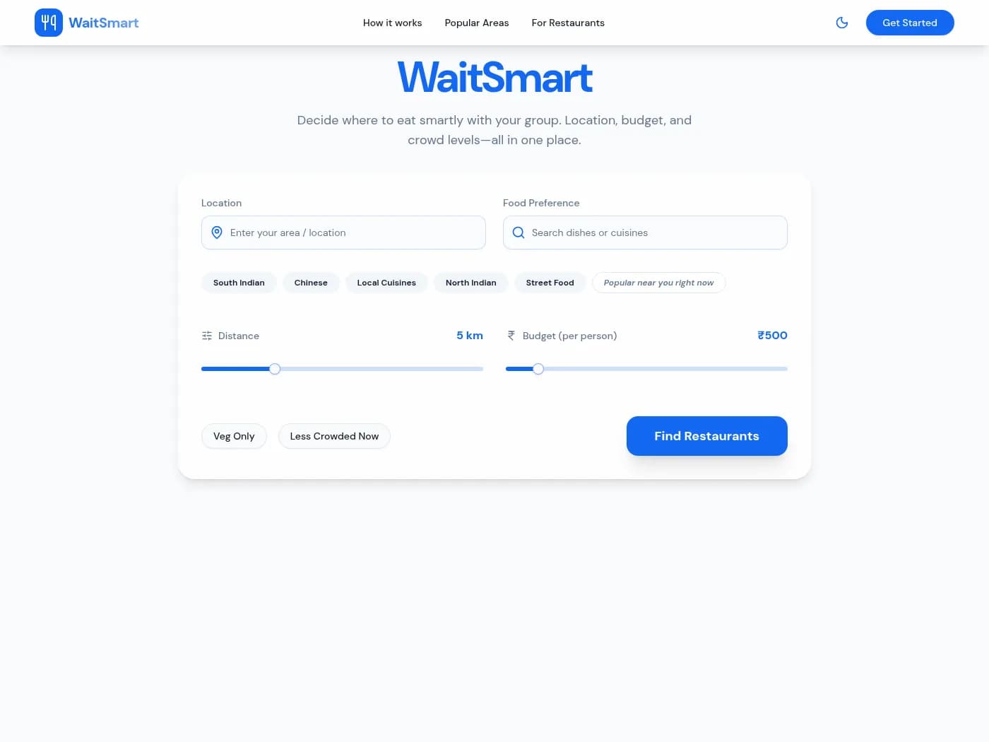 WaitSmart Food Finder