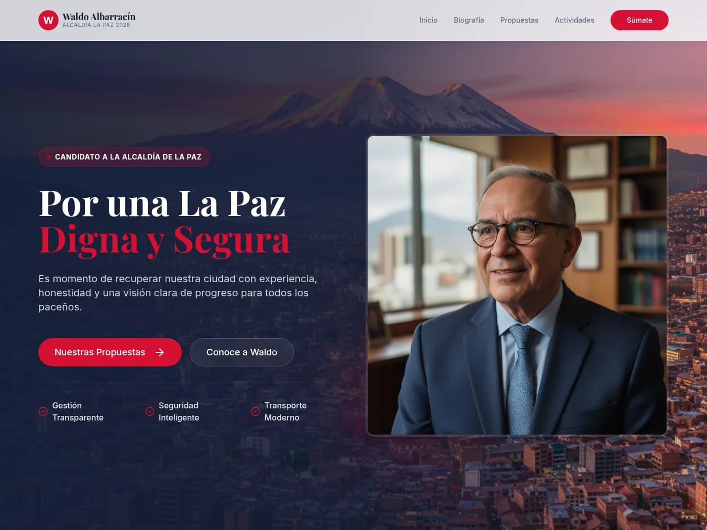 Waldo Albarracín Campaign Site