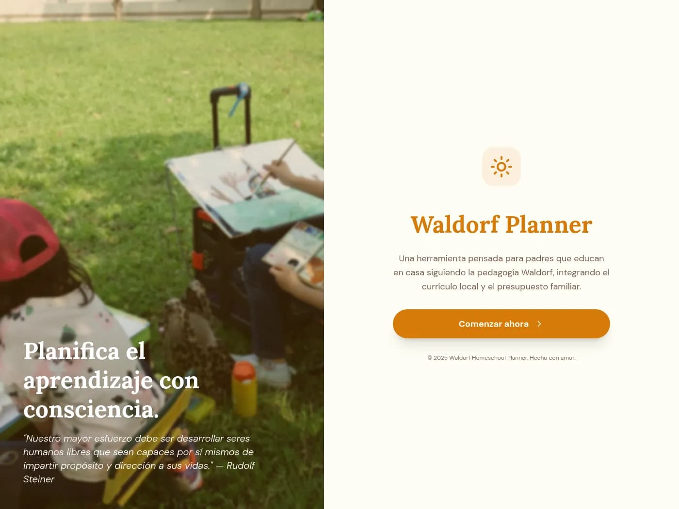 Waldorf Homeschool Planner