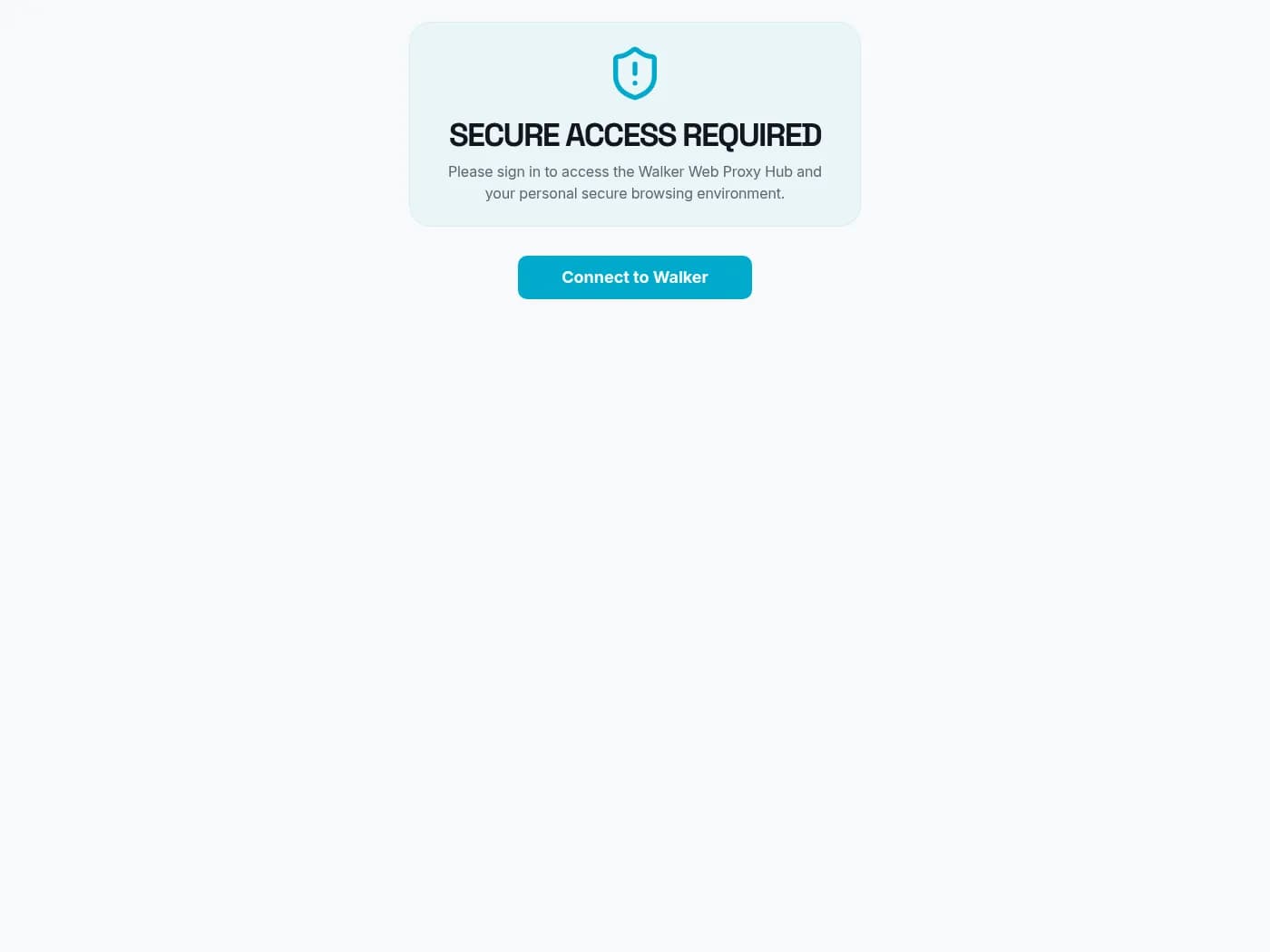 Walker Web Proxy Hub