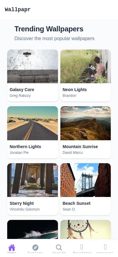 Wallpapr App