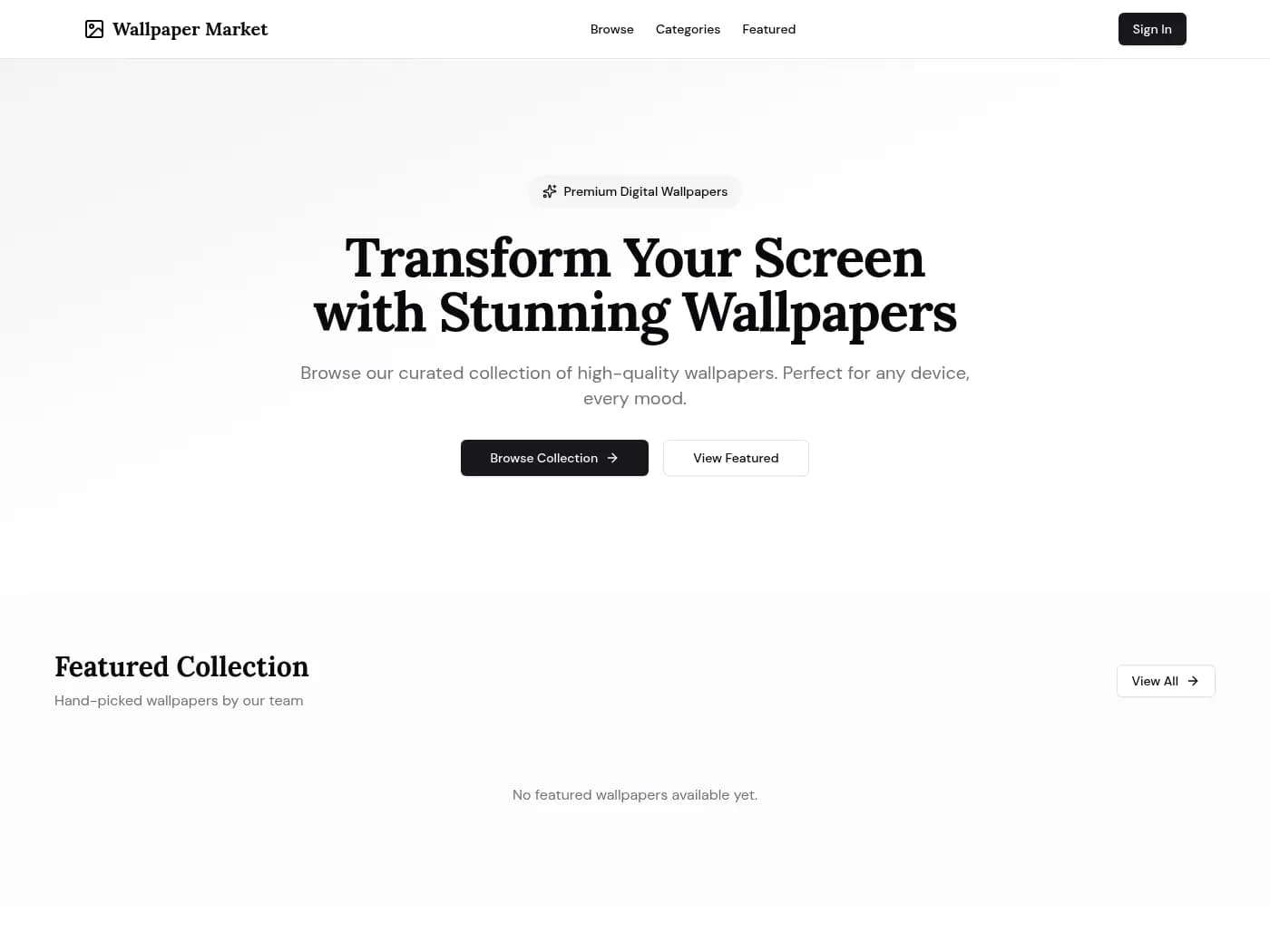Wallpaper Market