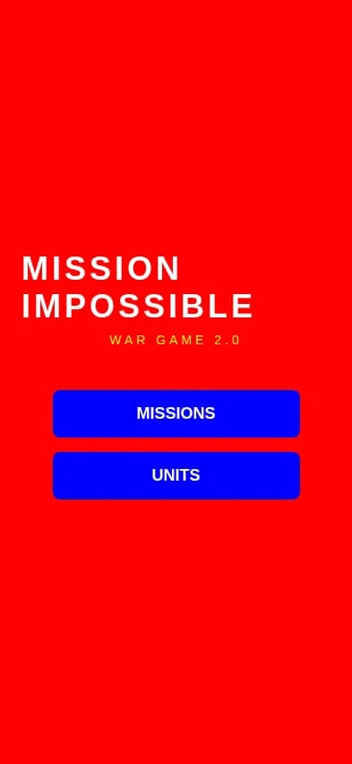 Mission Impossible War Game