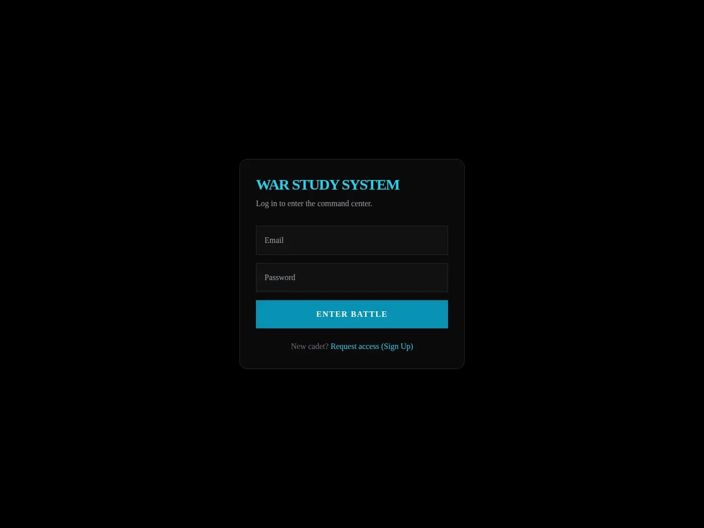 War Study System