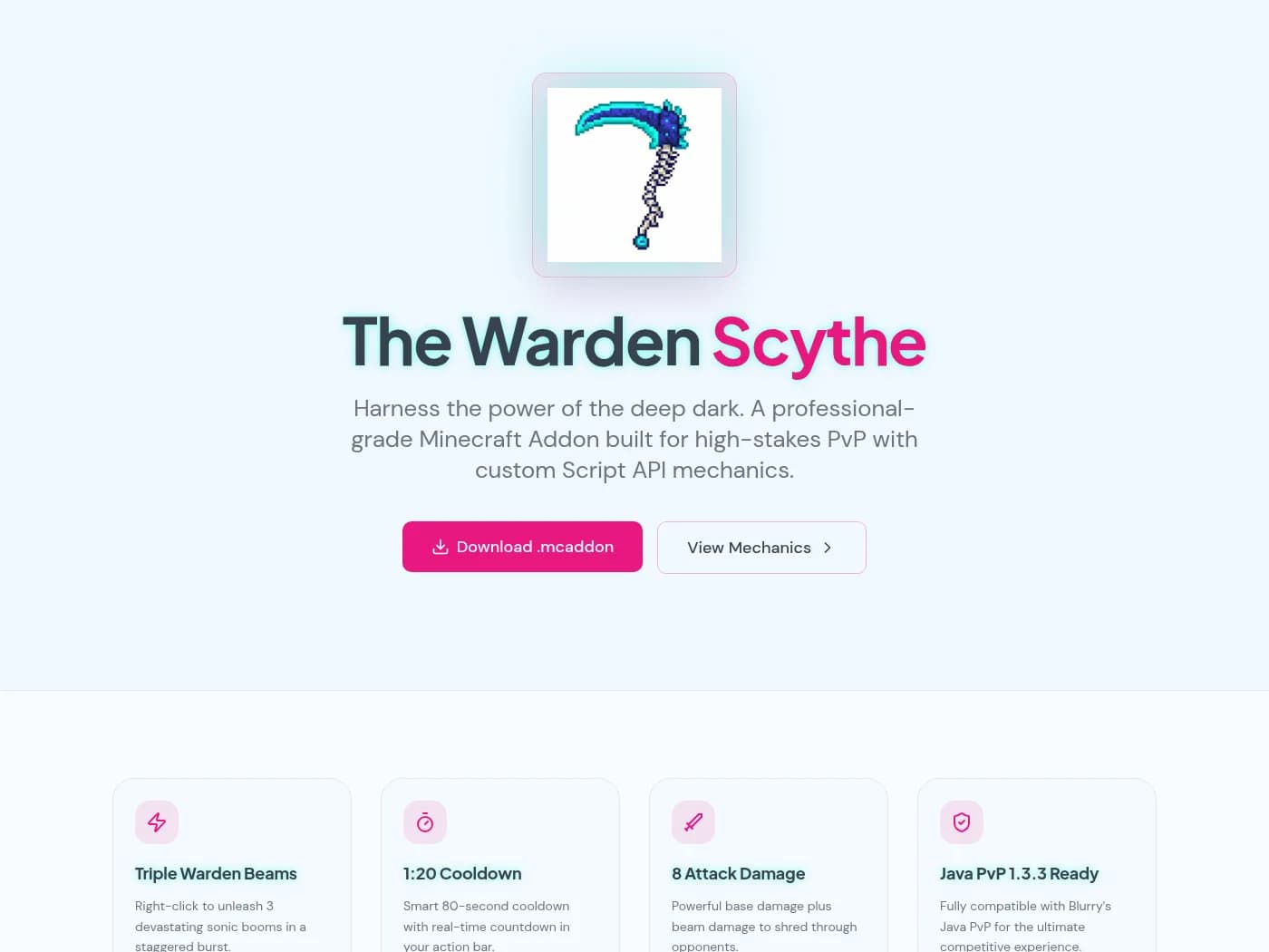 Warden Scythe Addon
