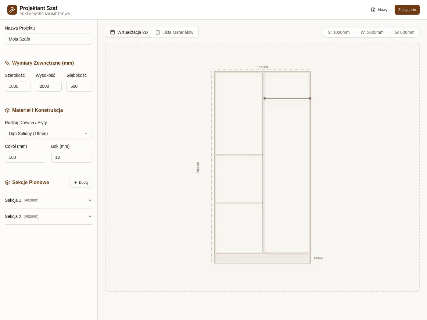 Wooden Wardrobe Designer