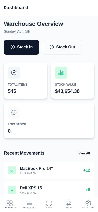 Warehouse Manager Pro