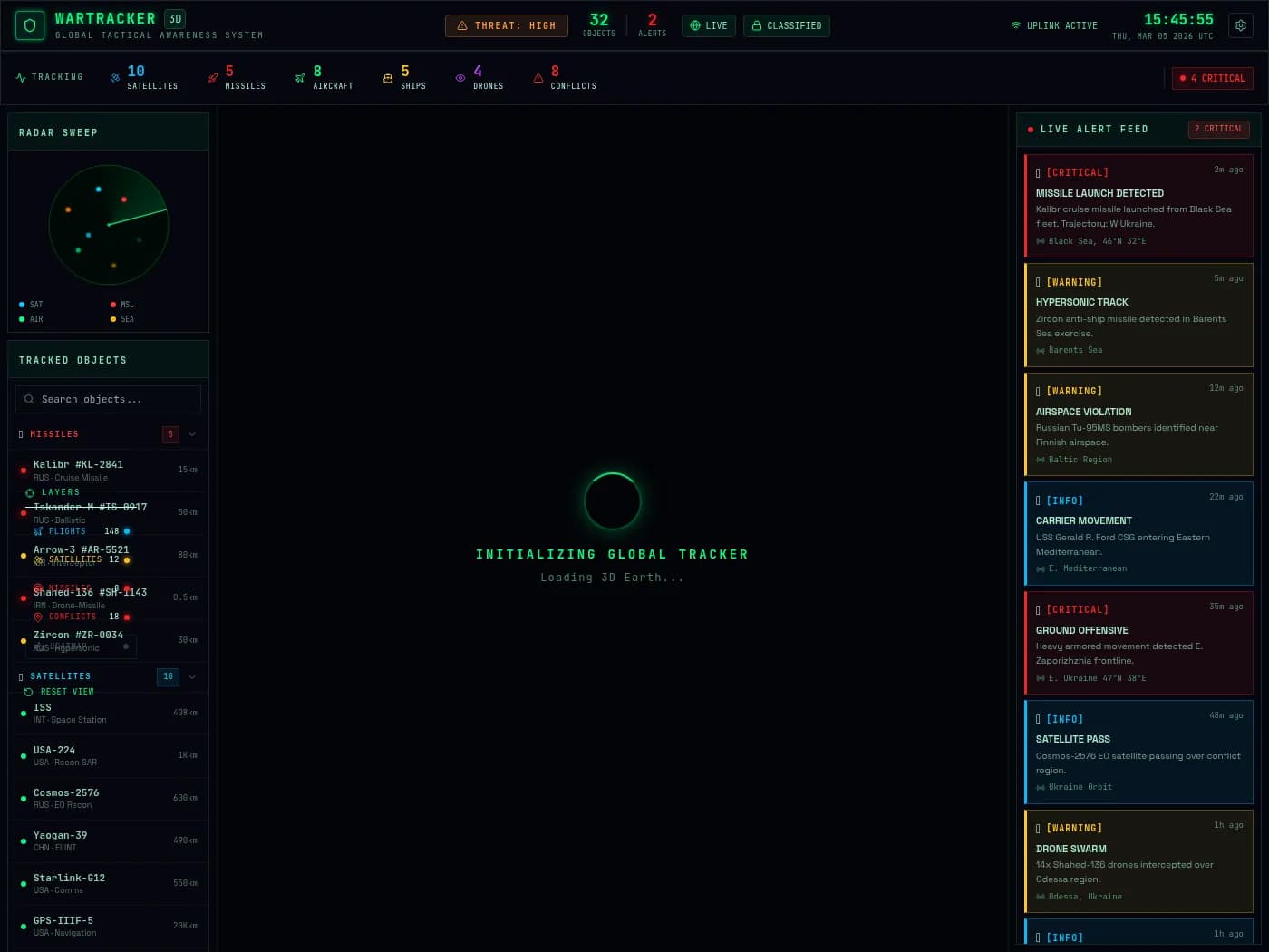 WarTracker 3D
