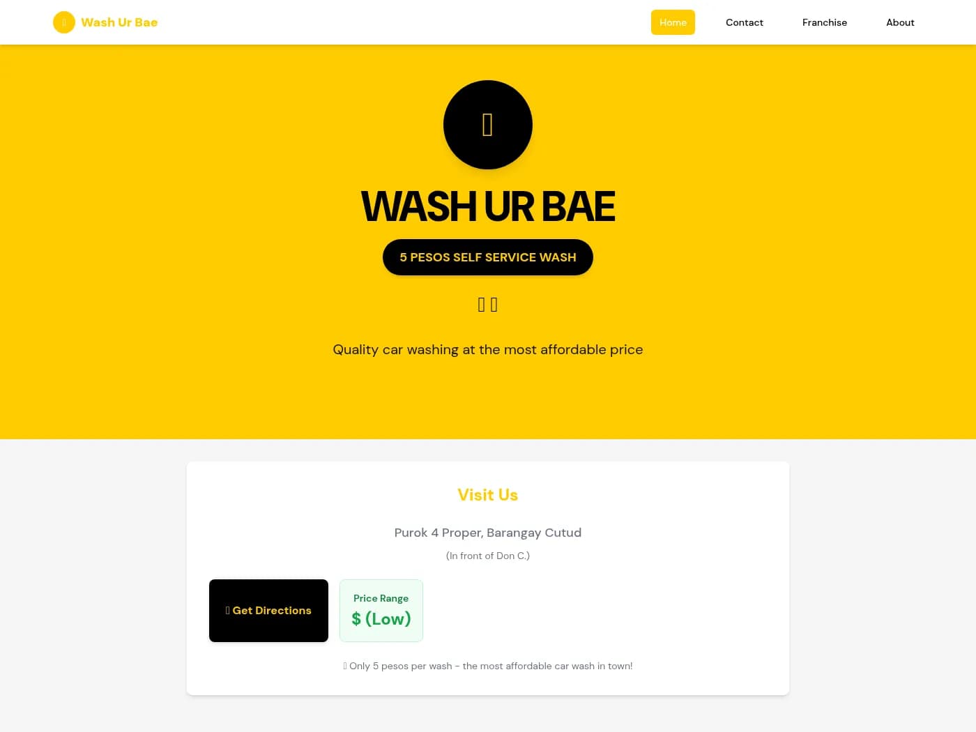 Wash Ur Bae Web