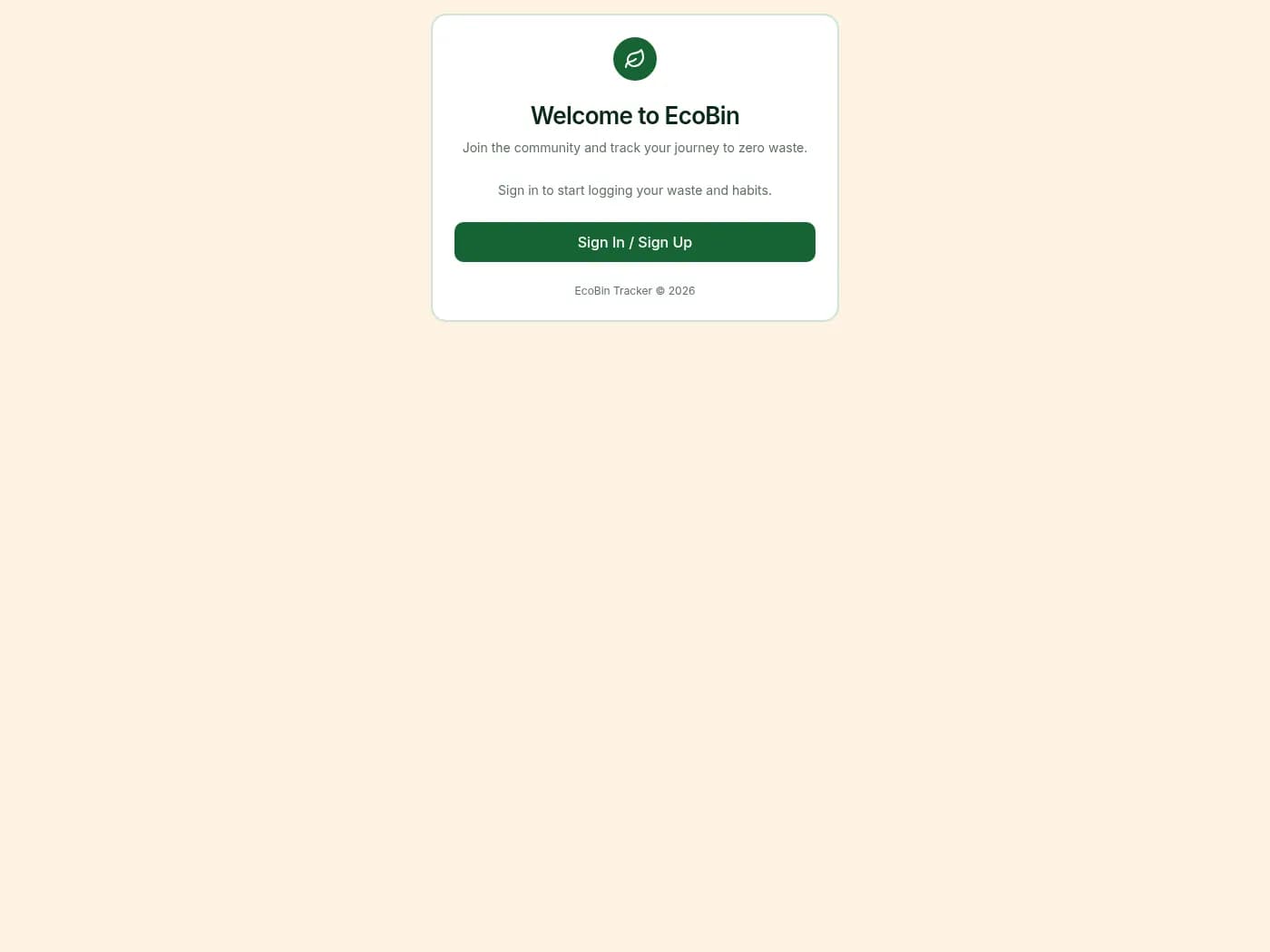 EcoBin Tracker