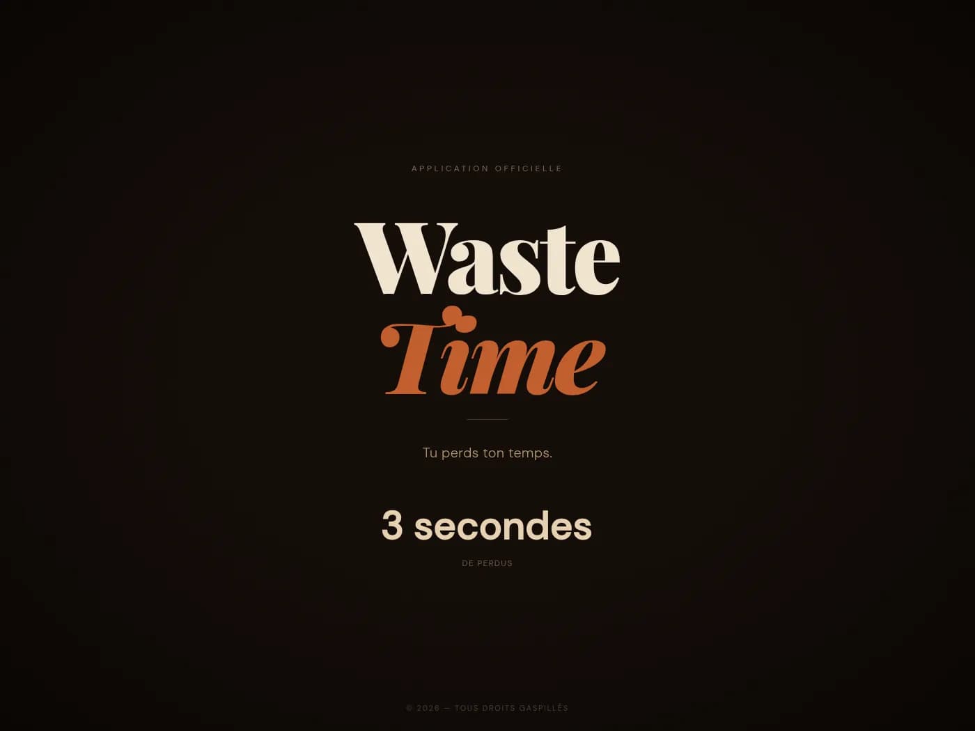 Waste Time App