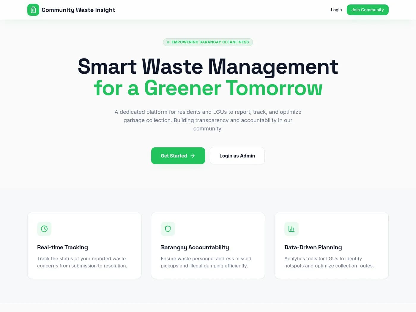 Community Waste Insight