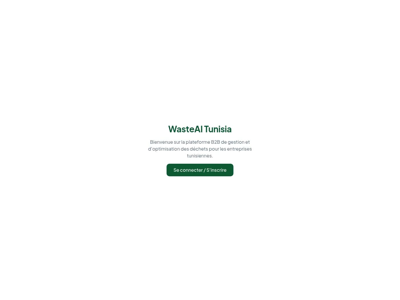 WasteAI Tunisia
