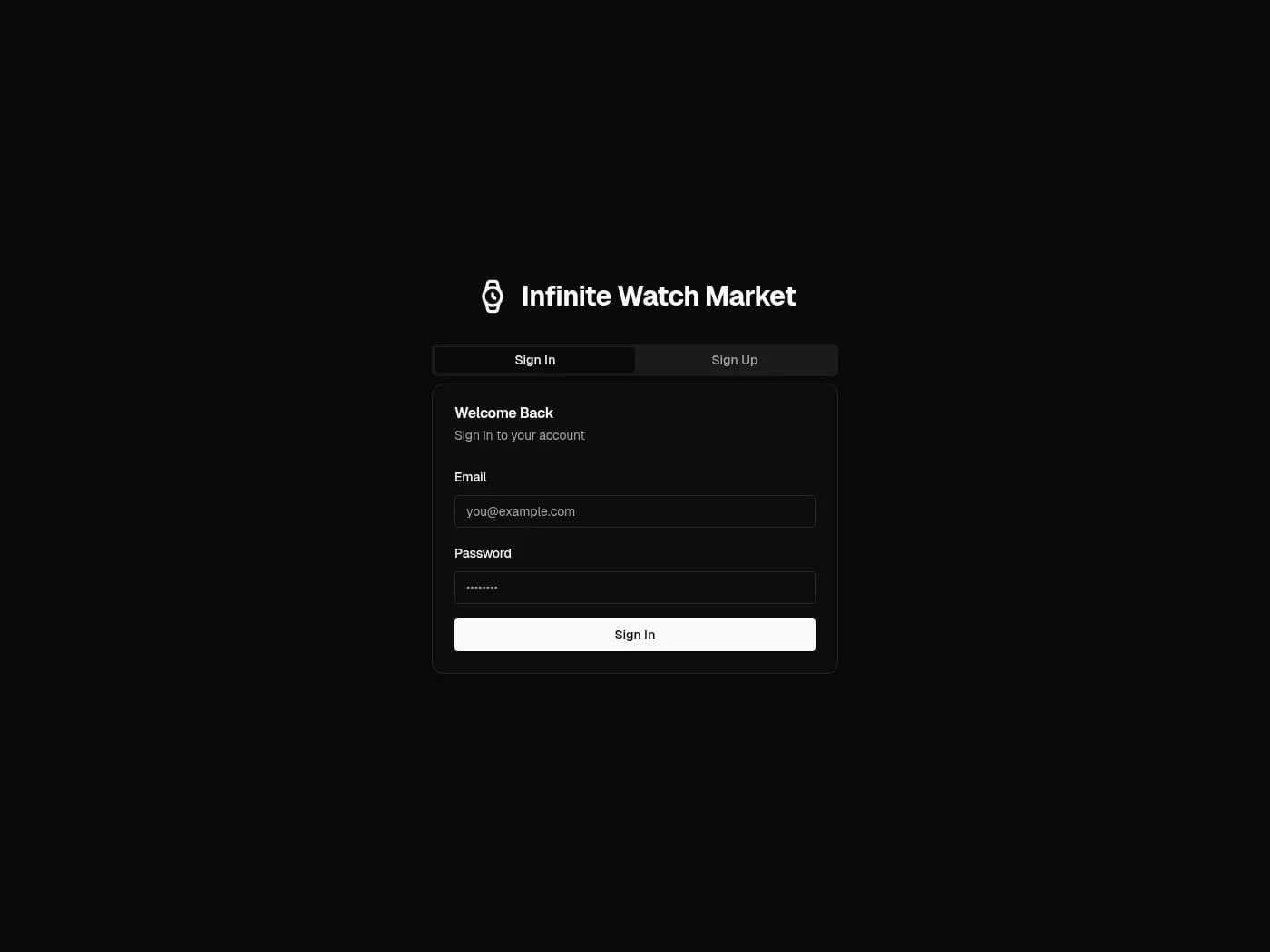 Infinite Watch Market