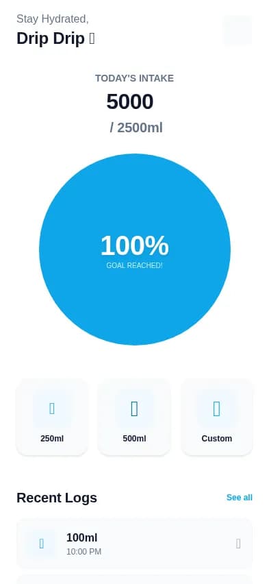 Hydrate Reminder App