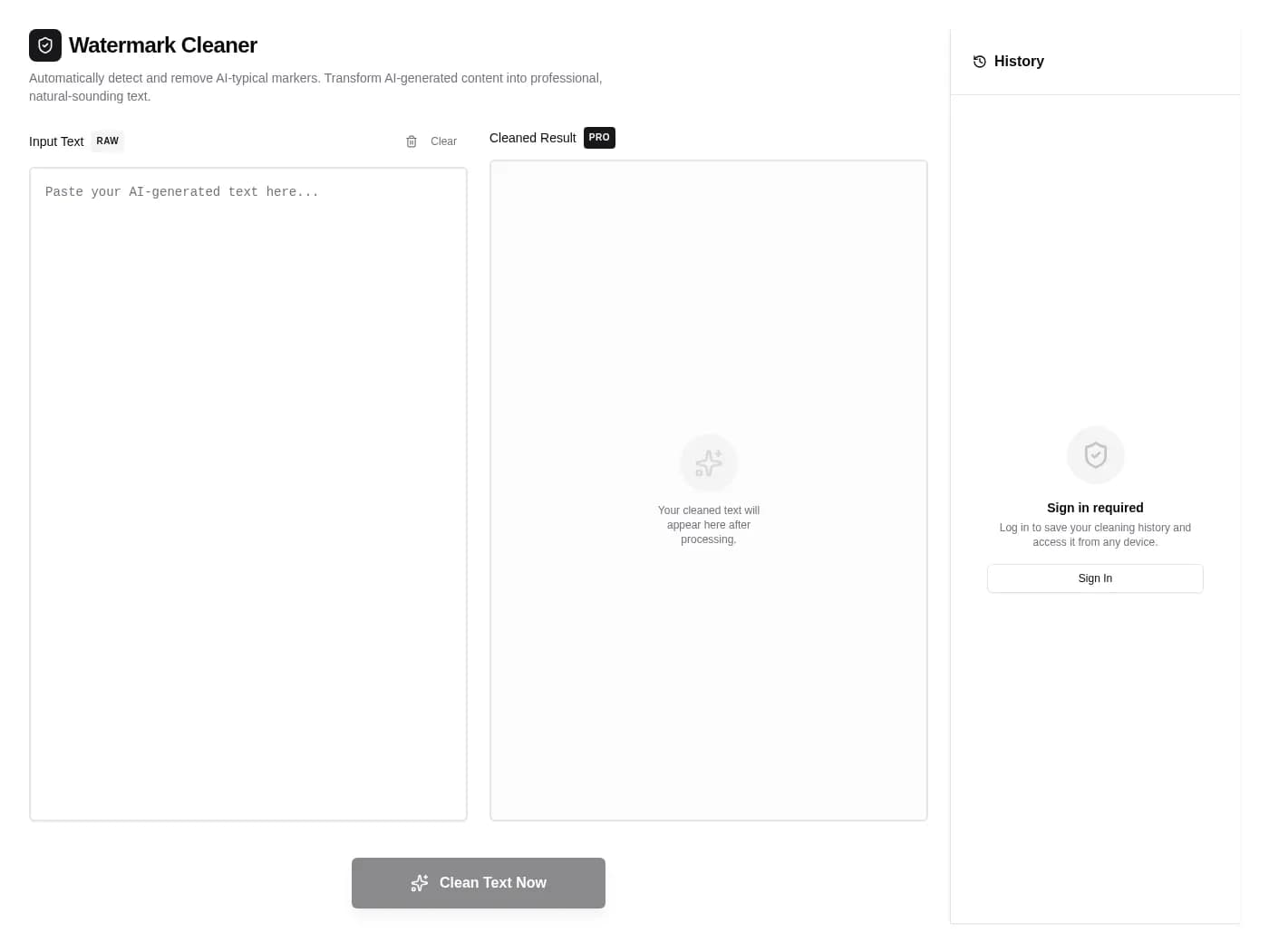 Watermark Cleaner Tool