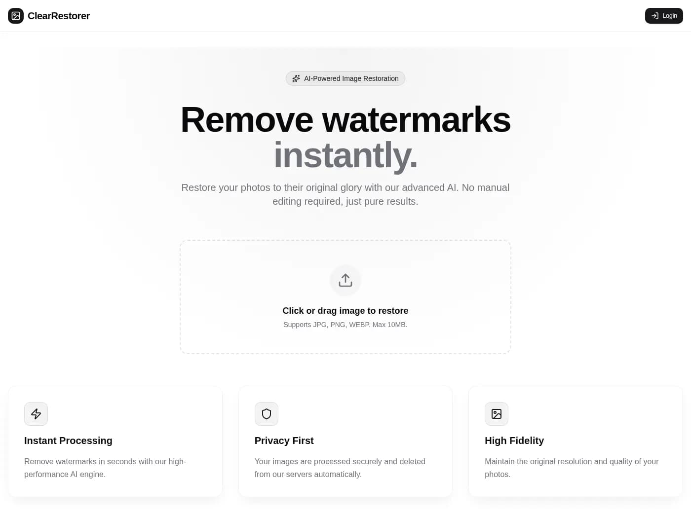 Watermark Remover App