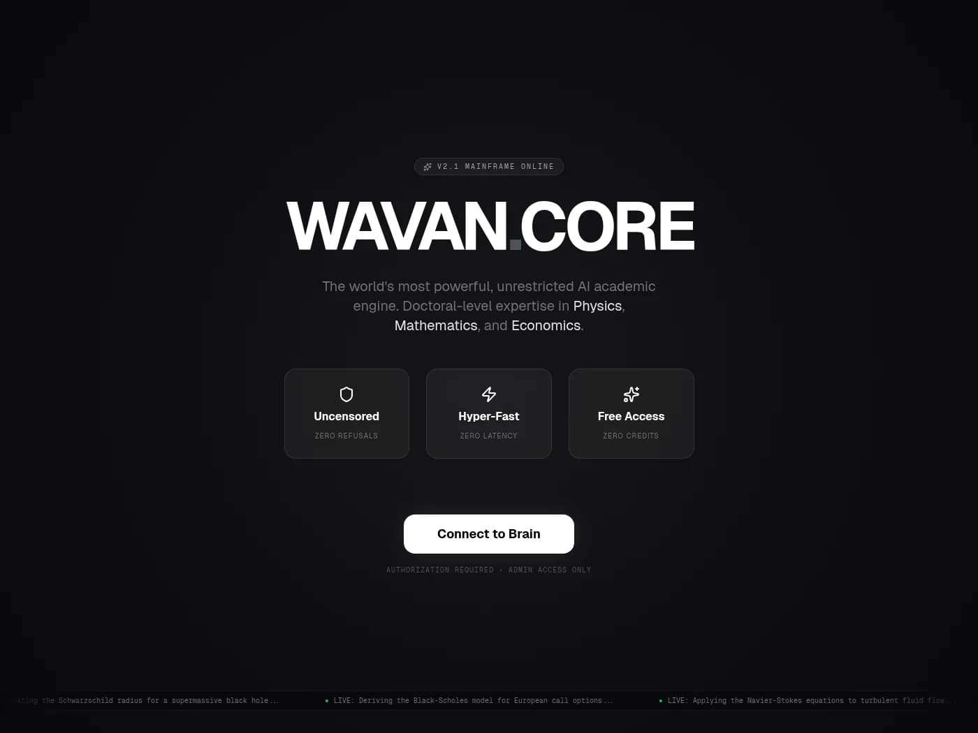 Wavan Cor I'me Academic Engine